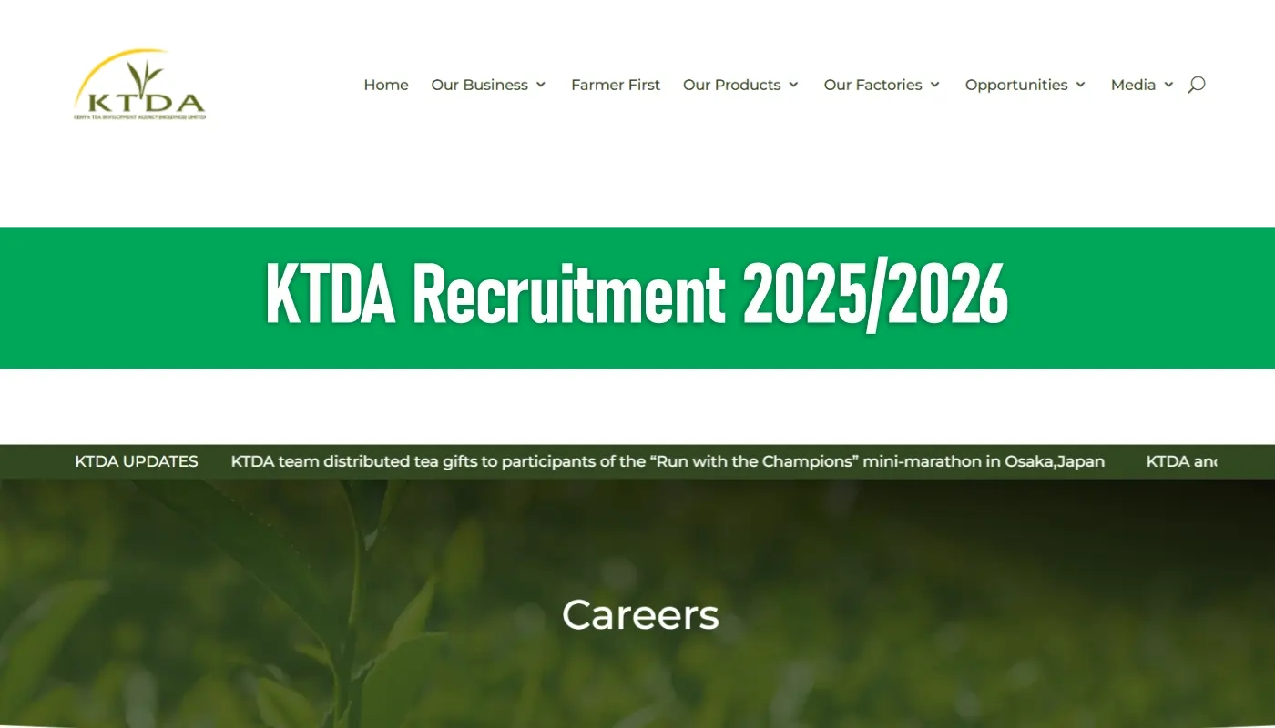 KTDA Recruitment 2026/2027 Jobs Application Form Portal