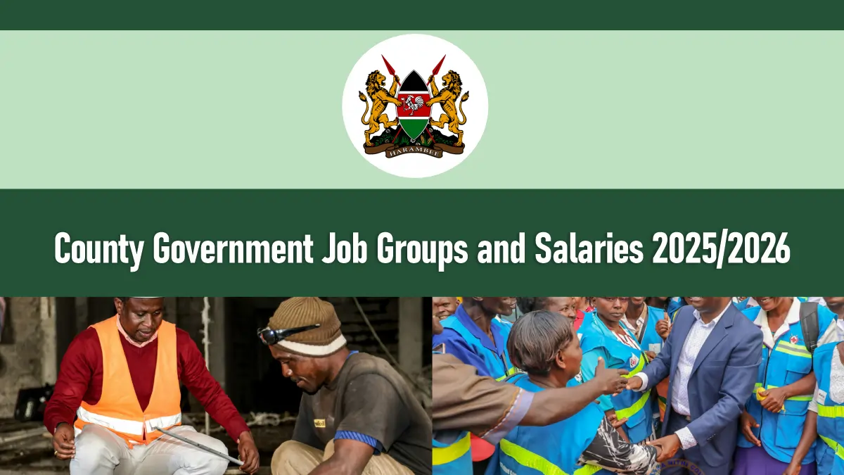 County Government Job Groups and Salaries 2026/2027