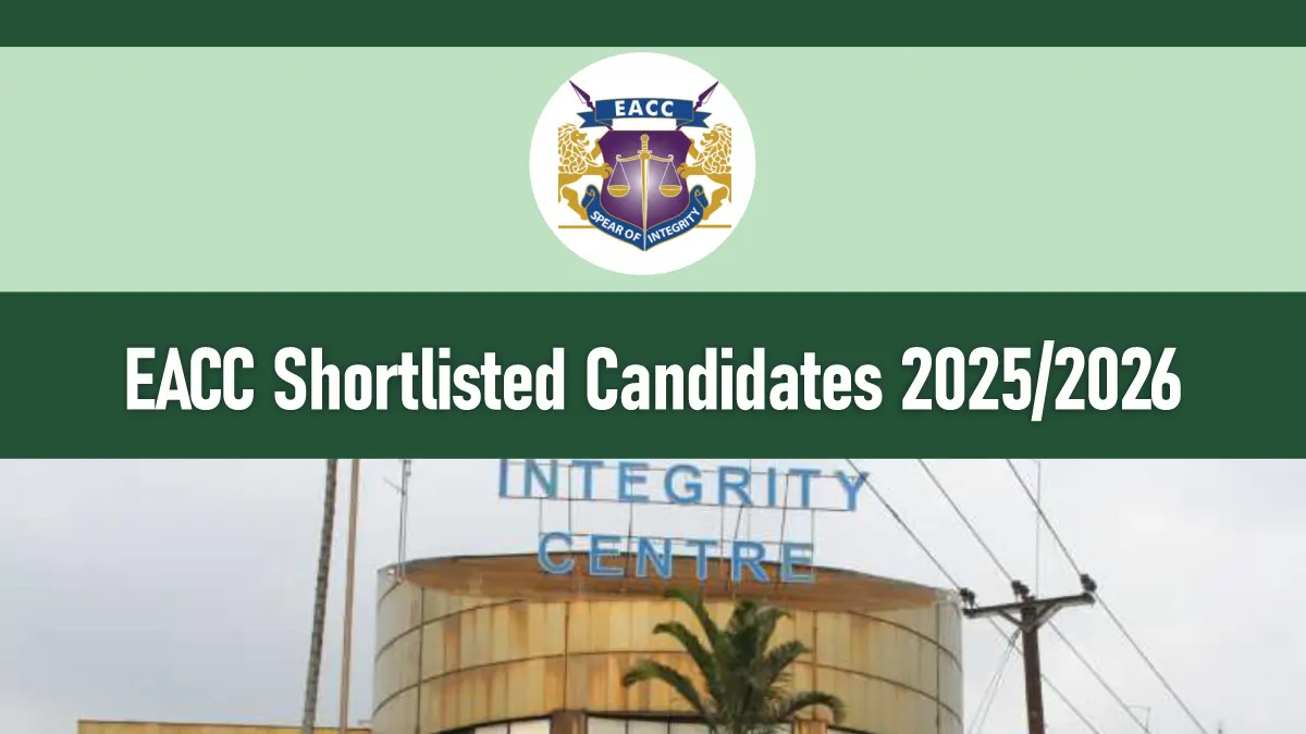 Eacc Shortlisted Candidates 2026 2027 Successful Applicants Pdf Download
