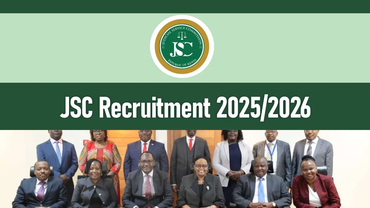 Kenya JSC Recruitment 2026/2027 Jobs Application Form Portal