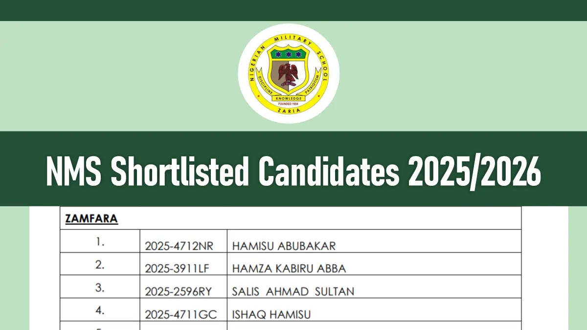 NMS Shortlisted Candidates 2026/2027 PDF Download & Release Date
